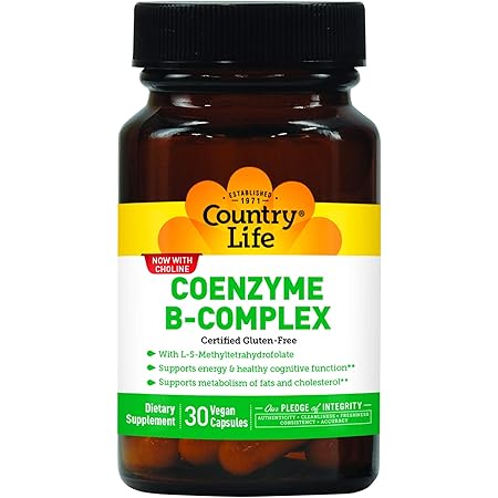 Amazon.com: Country Life Coenzyme B Complex, 120-Count : Health & Household