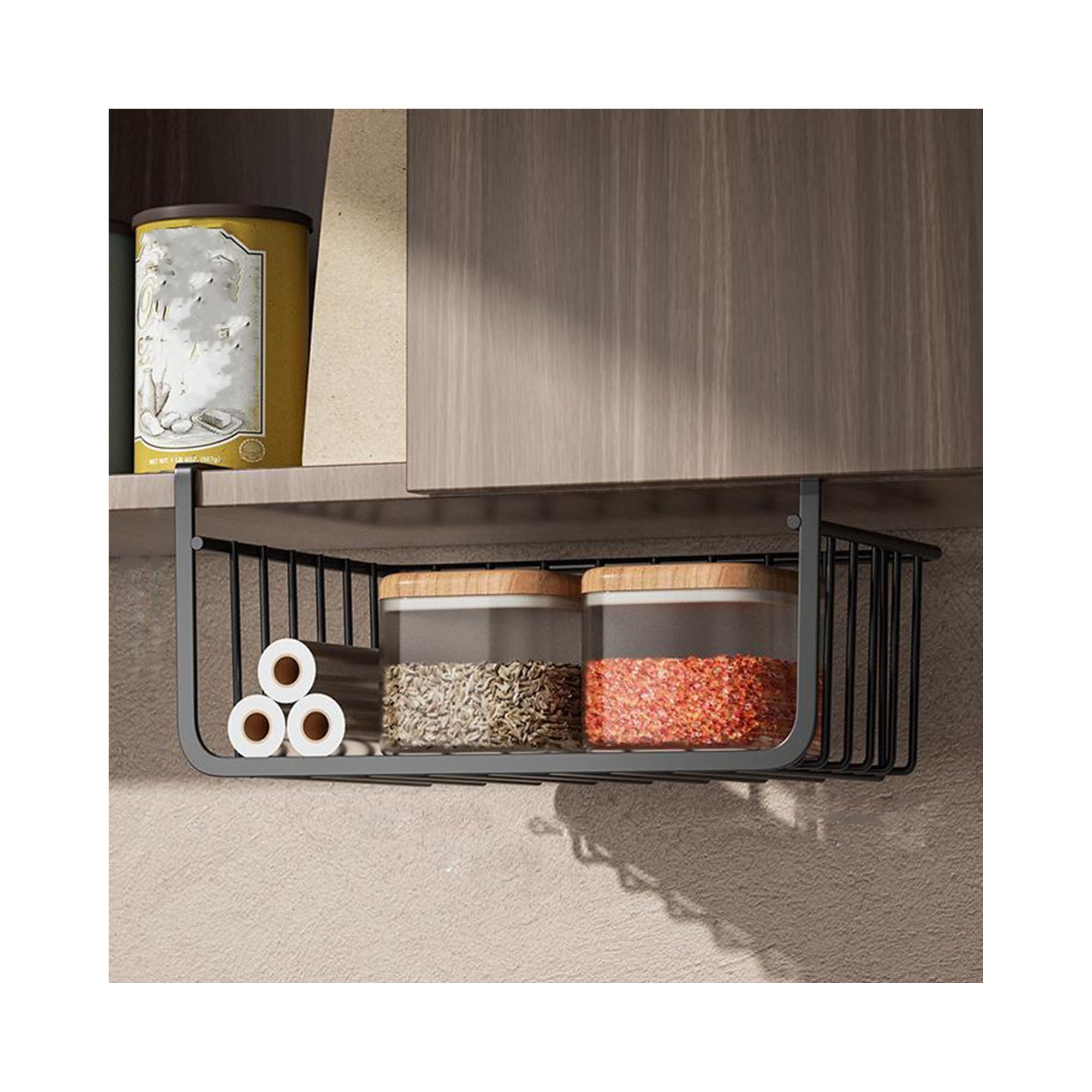 Amazon.com - HAOHIZE Under Shelf Storage Basket, Pantry Organizers and ...