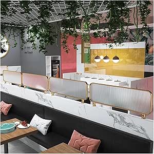 Dividers for Dining Areas, Striped Matte Glass Stainless Steel Frame ...