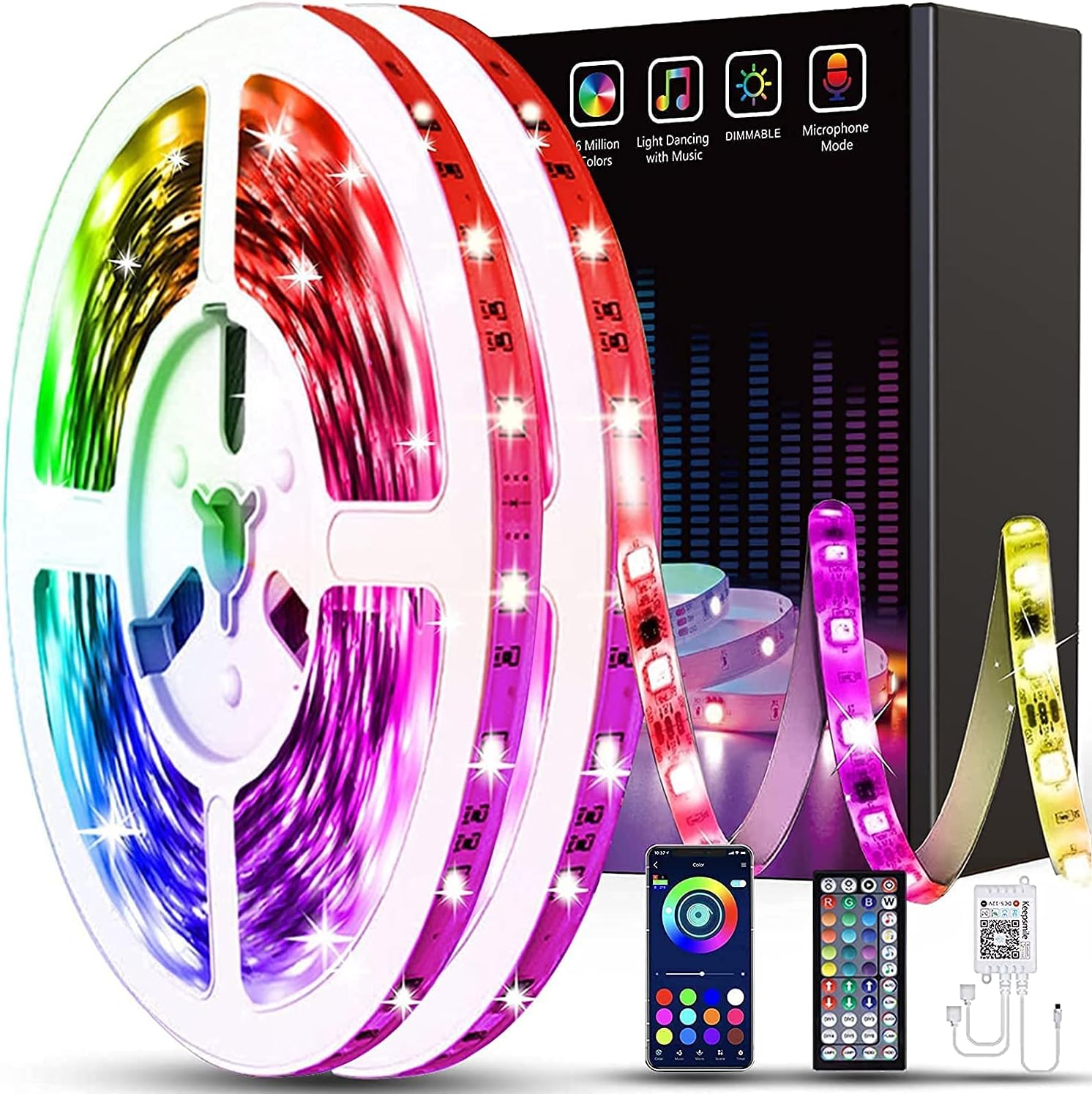 Keepsmile 130ft LED Strip Lights User Manual