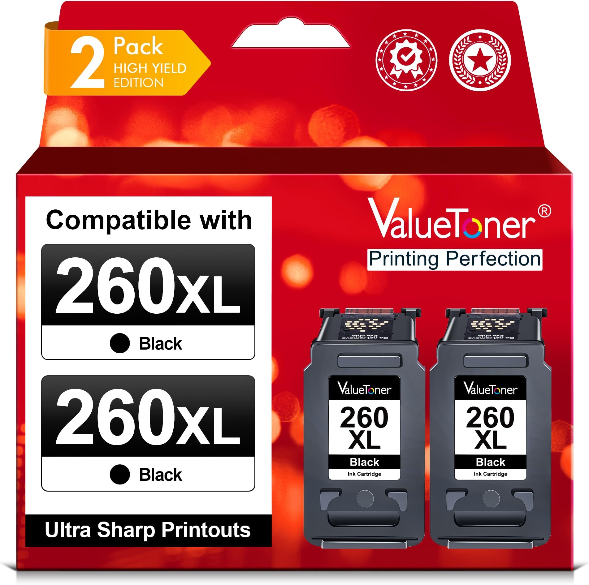 Amazon.com: Canon PG-260 Genuine Black Ink Cartridge, Compatible with ...