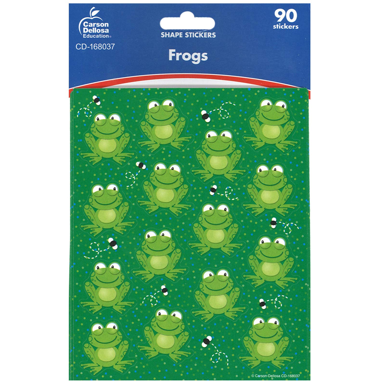Snapklik.com : Carson Dellosa 90-Piece Frogs Stickers For Kids, Green ...