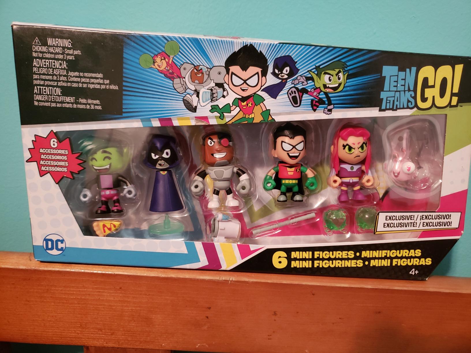 Amazon.com: Teen Titans Go! Mini Figures 6-Pack : Toys & Games