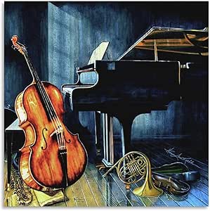 Amazon.com: Music Posters Cello and Piano Concert Hall Restaurant ...