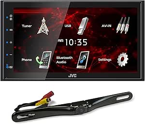Amazon.com: Audiosaving Bundle: (1) JVC KW-M180BT 6.8" Car Monitor iPhone Android Bluetooth ...