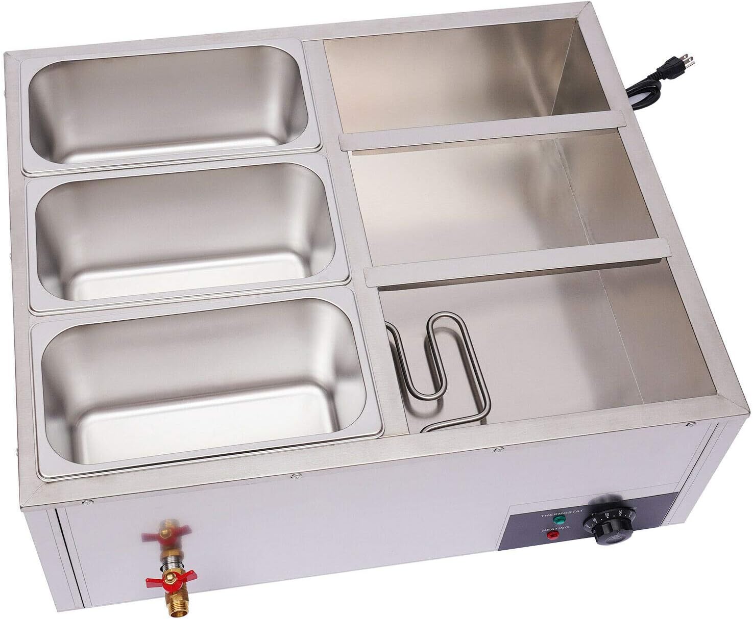 Amazon.com: Commercial Food Heating Plate (6 Plates), 110V 850W ...