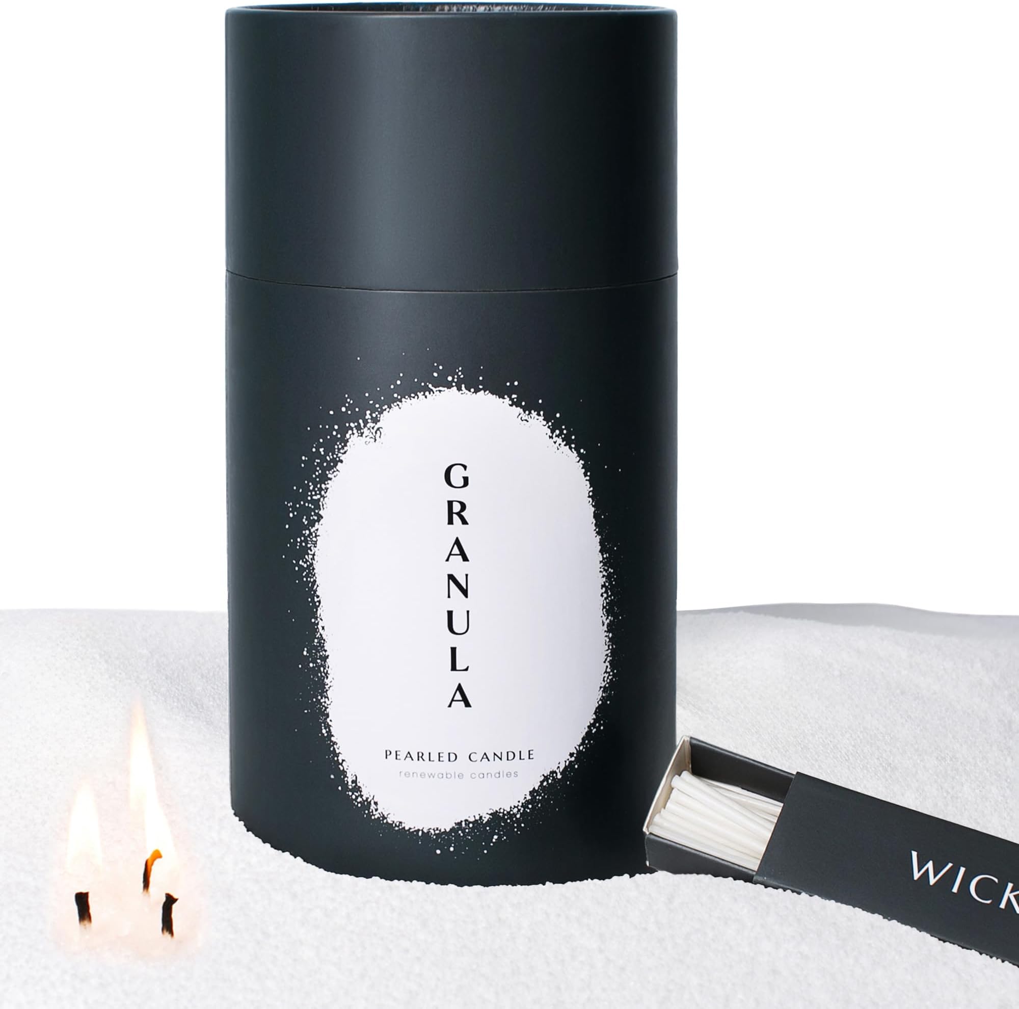 Amazon.com: Vanilla Candle 18 Oz - Scented Sand Pearl Candles With ...