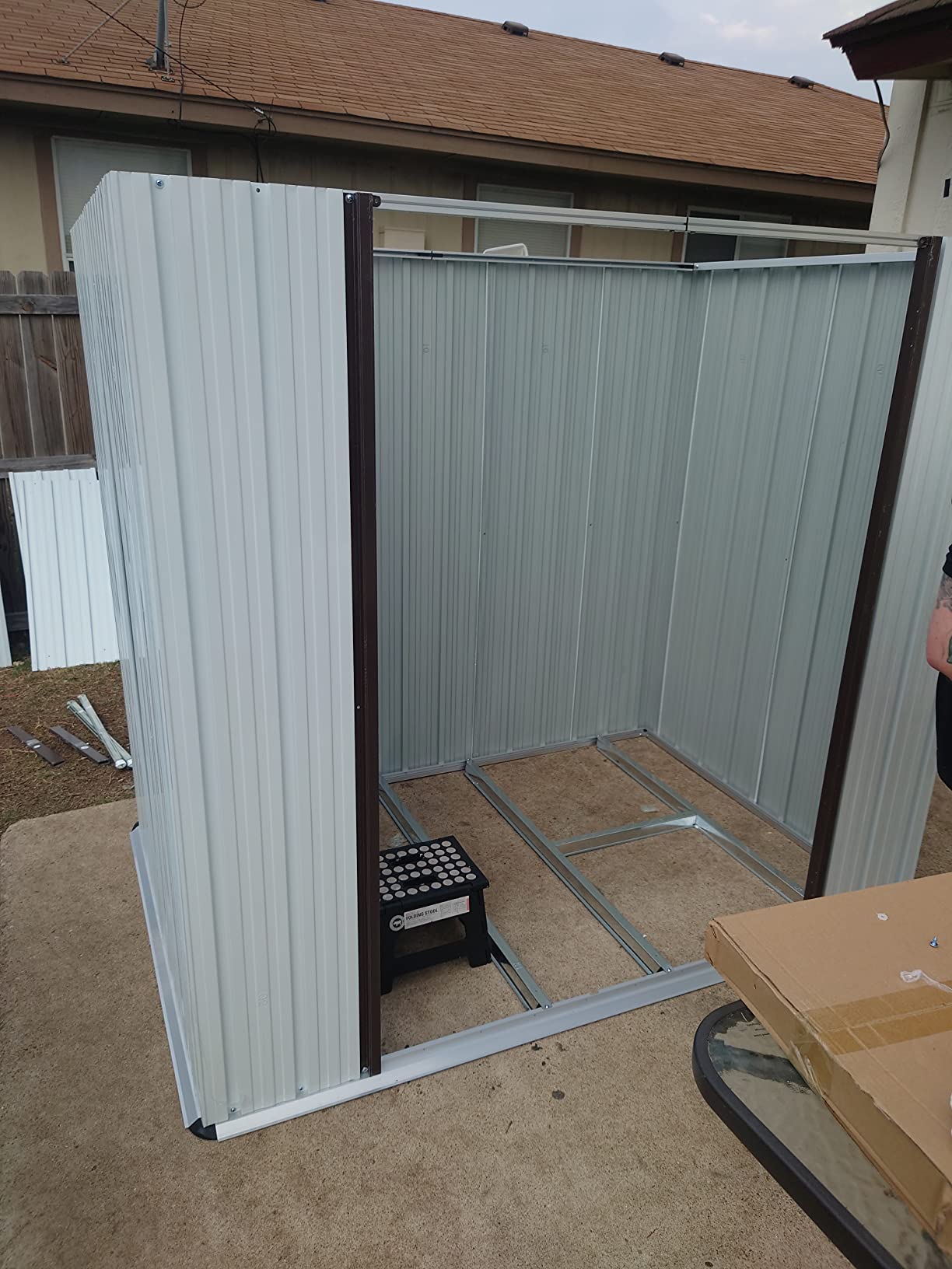 $27/mo - Finance EMKK Backyard 6x8 Storage Sheds, Galvanized Steel ...