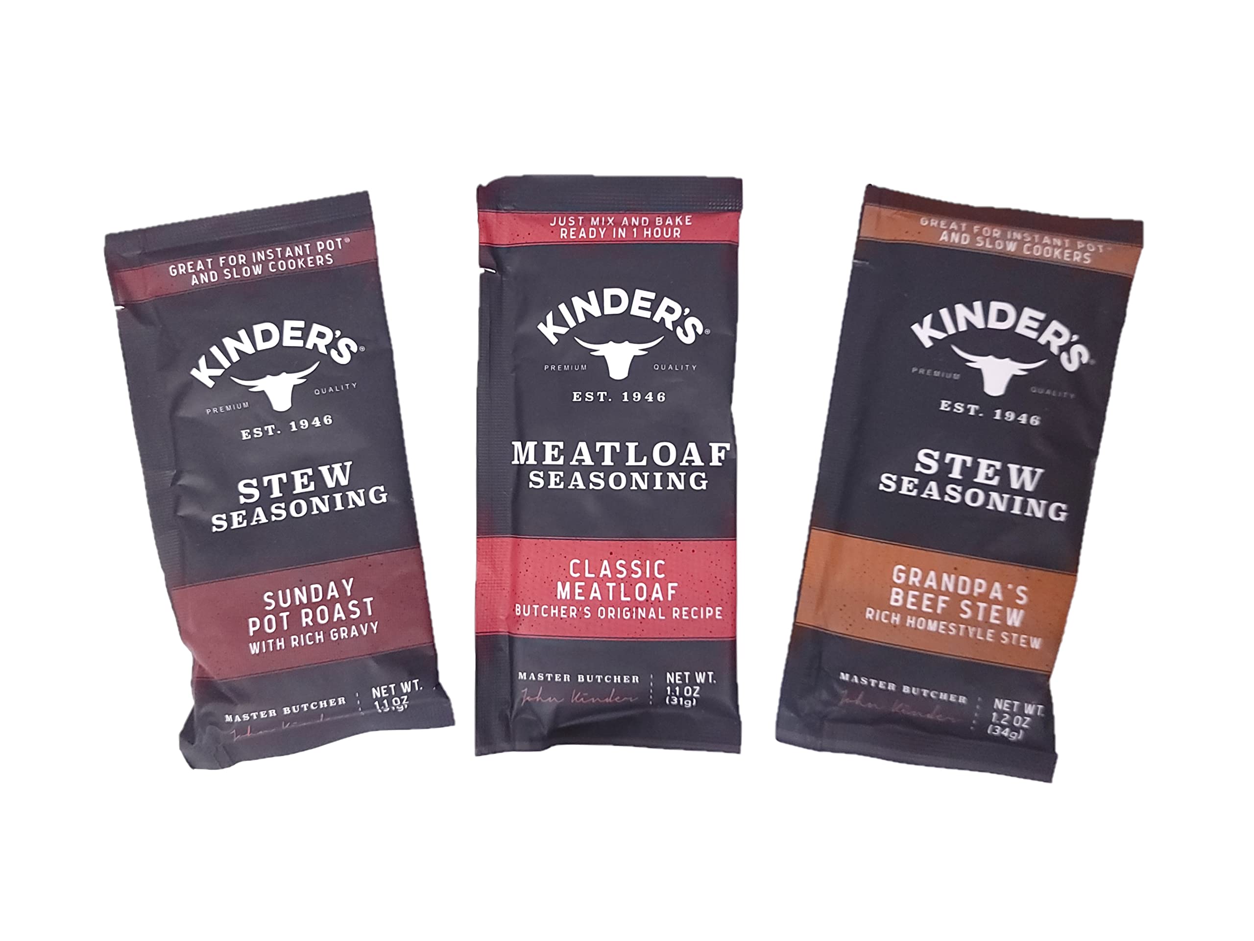 Amazon.com: KINDERS Autumn Cooking Seasoning Bundle - Grandpa's Beef ...
