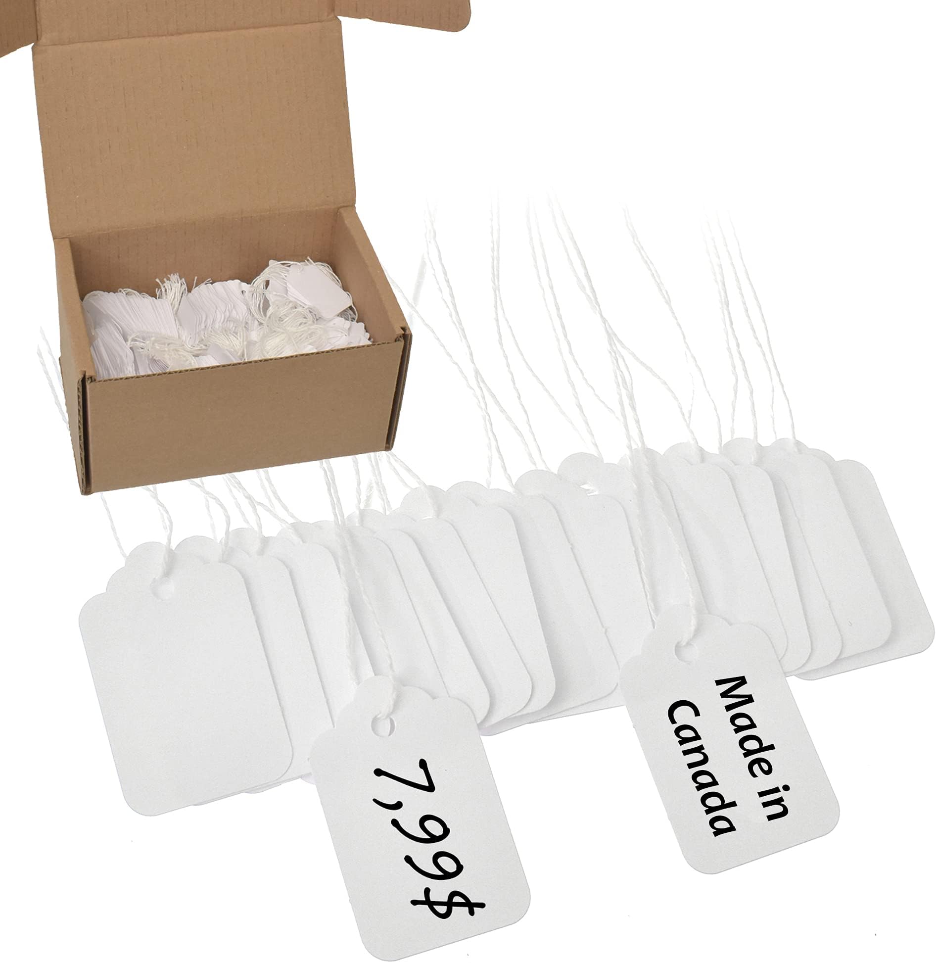 EnviroTag Blank White Marking Tags, Size 1 3/4'' x 1 3/32'', 1000 pcs ...