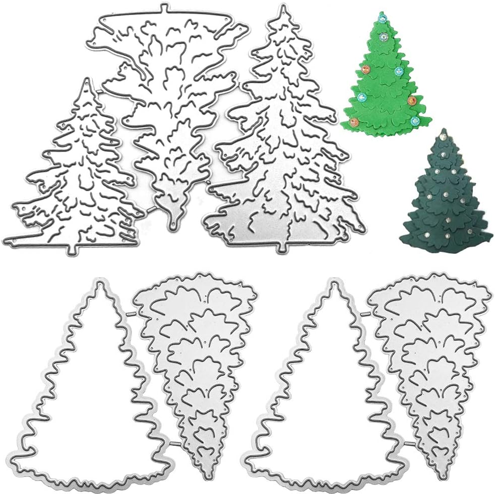 Amazon.com: Trdxxx Woodland Dies for Card Making Merry Christmas Die ...