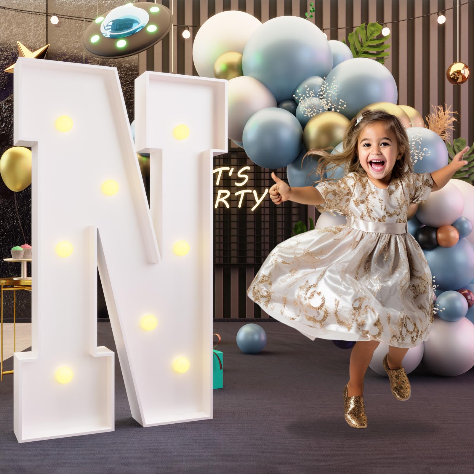 Amazon.com: imprsv Marquee Light Up Letters, 3FT Marquee Letters for ...