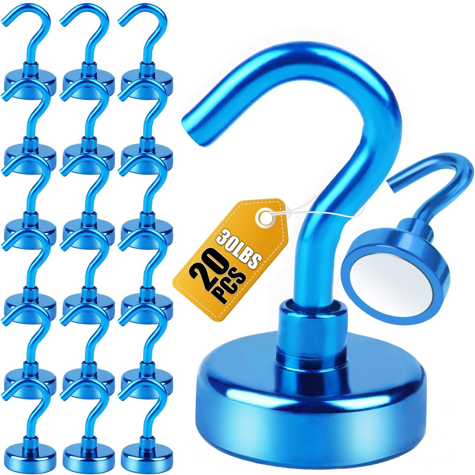 Amazon.com: DIYMAG Magnetic Hooks, 25Lbs Strong Heavy Duty Cruise ...