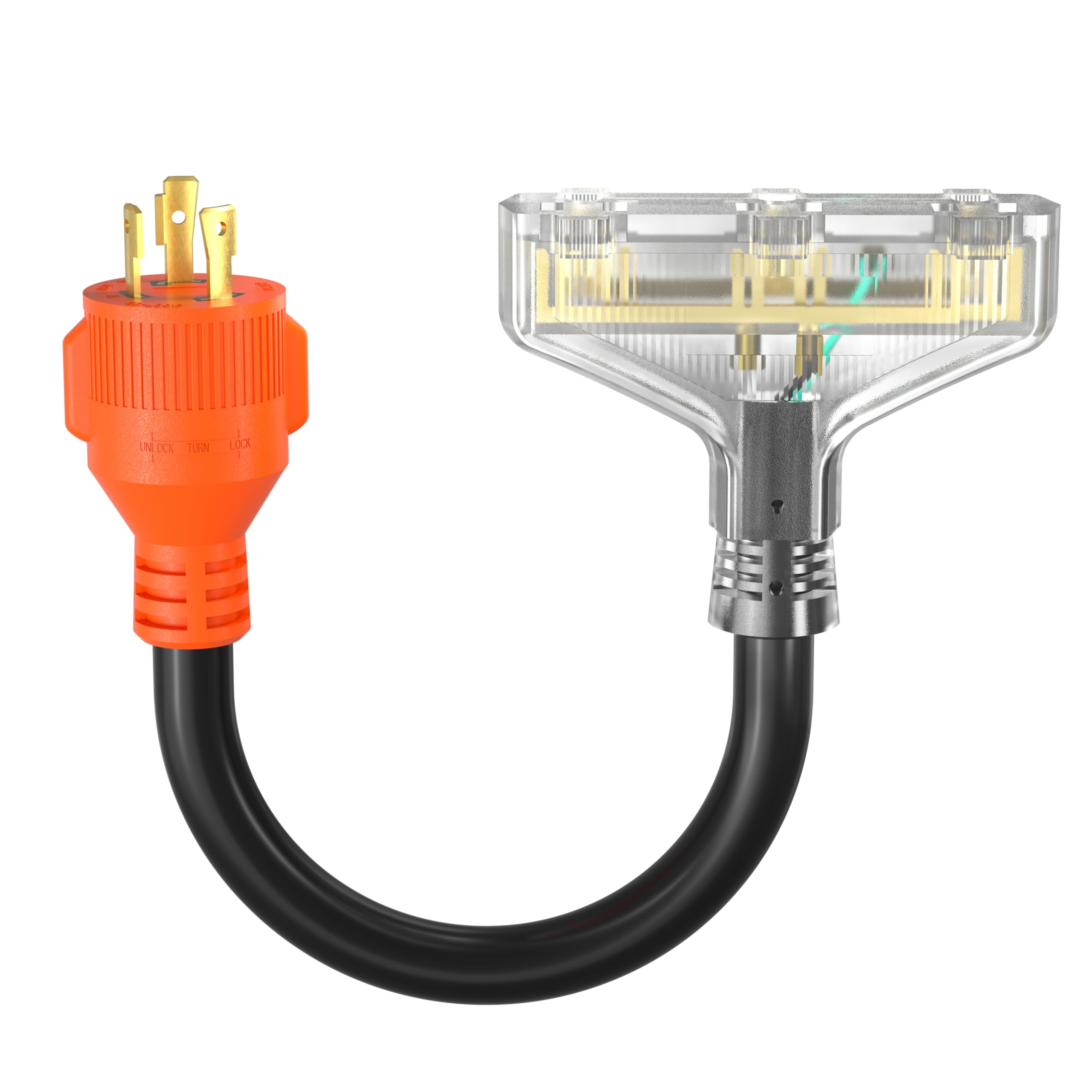 Amazon.com: FROSTYRIDER 30 Amp to 110 Generator Adapter Cord,3 Prong 30 ...