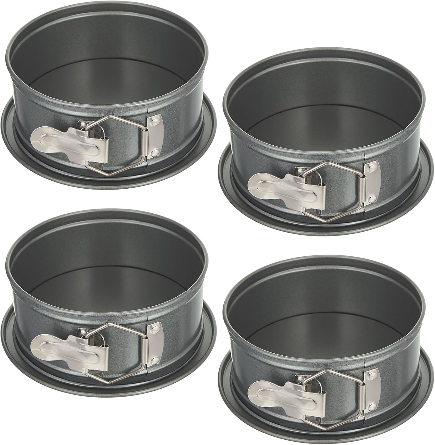 Amazon.com: Acellegic 4 Pcs 6 Inch Non-stick Springform Pan with ...