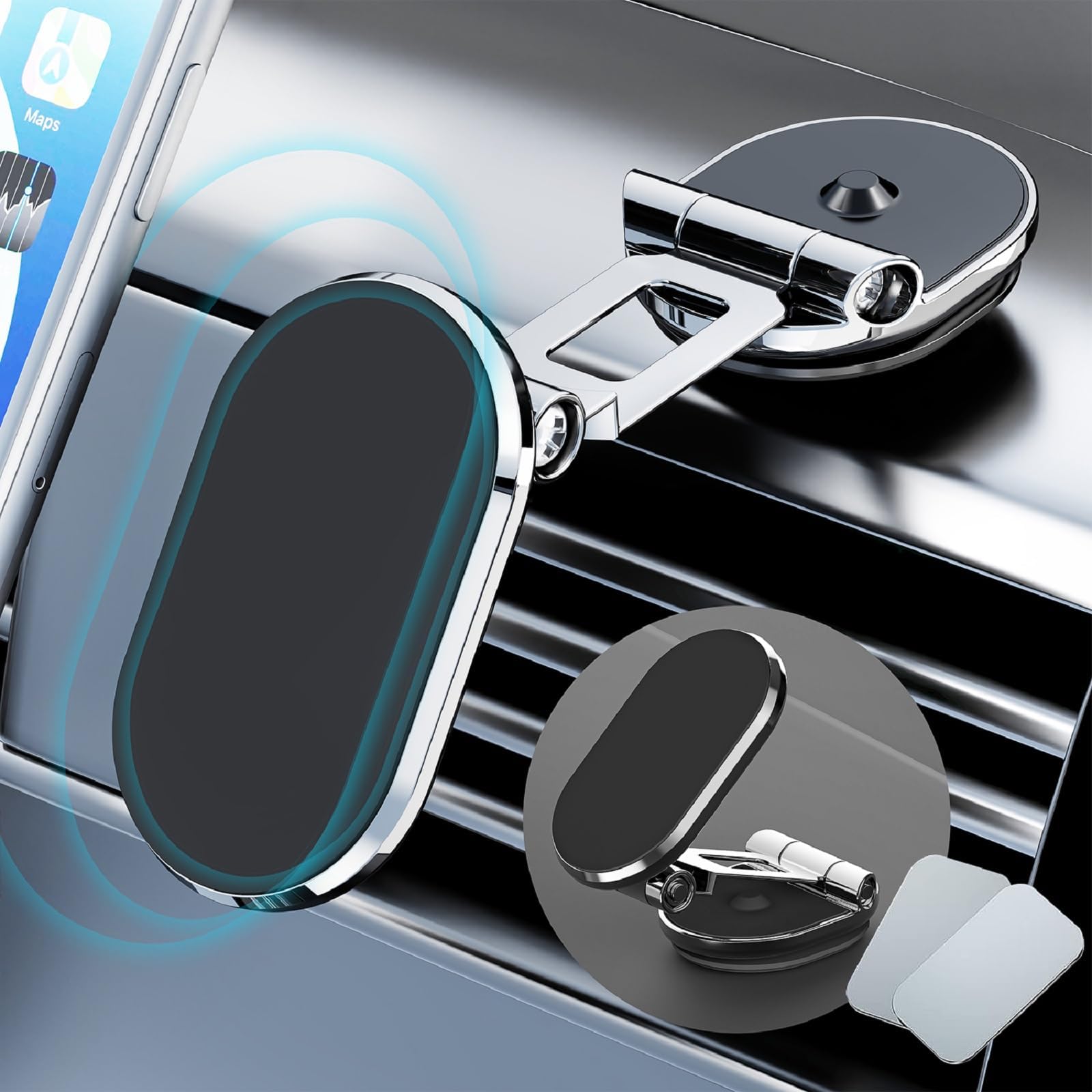 Amazon.com: JYFKINN Magnetic Phone Holder for Car, Alloy Folding [8 ...