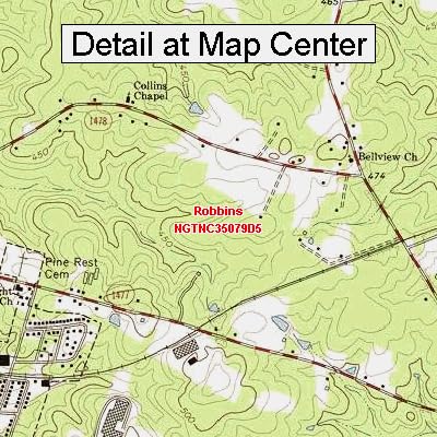 Amazon.com : USGS Topographic Quadrangle Map - Robbins, North Carolina ...