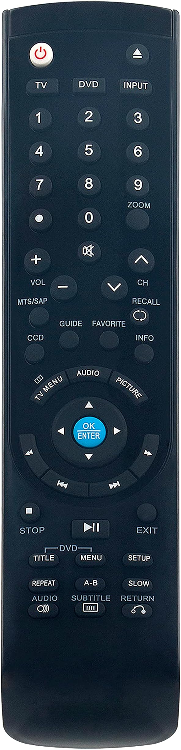 Amazon.com: Insignia Combo DVD+TV Remote Control for NS-28DD310NA15 NS ...