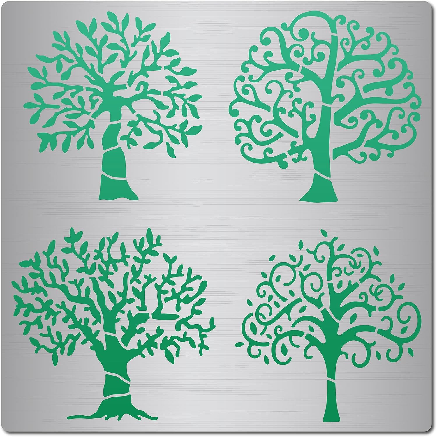 Amazon.com: GORGECRAFT 6.3 Inch Tree of Life Metal Stencil Leaf ...