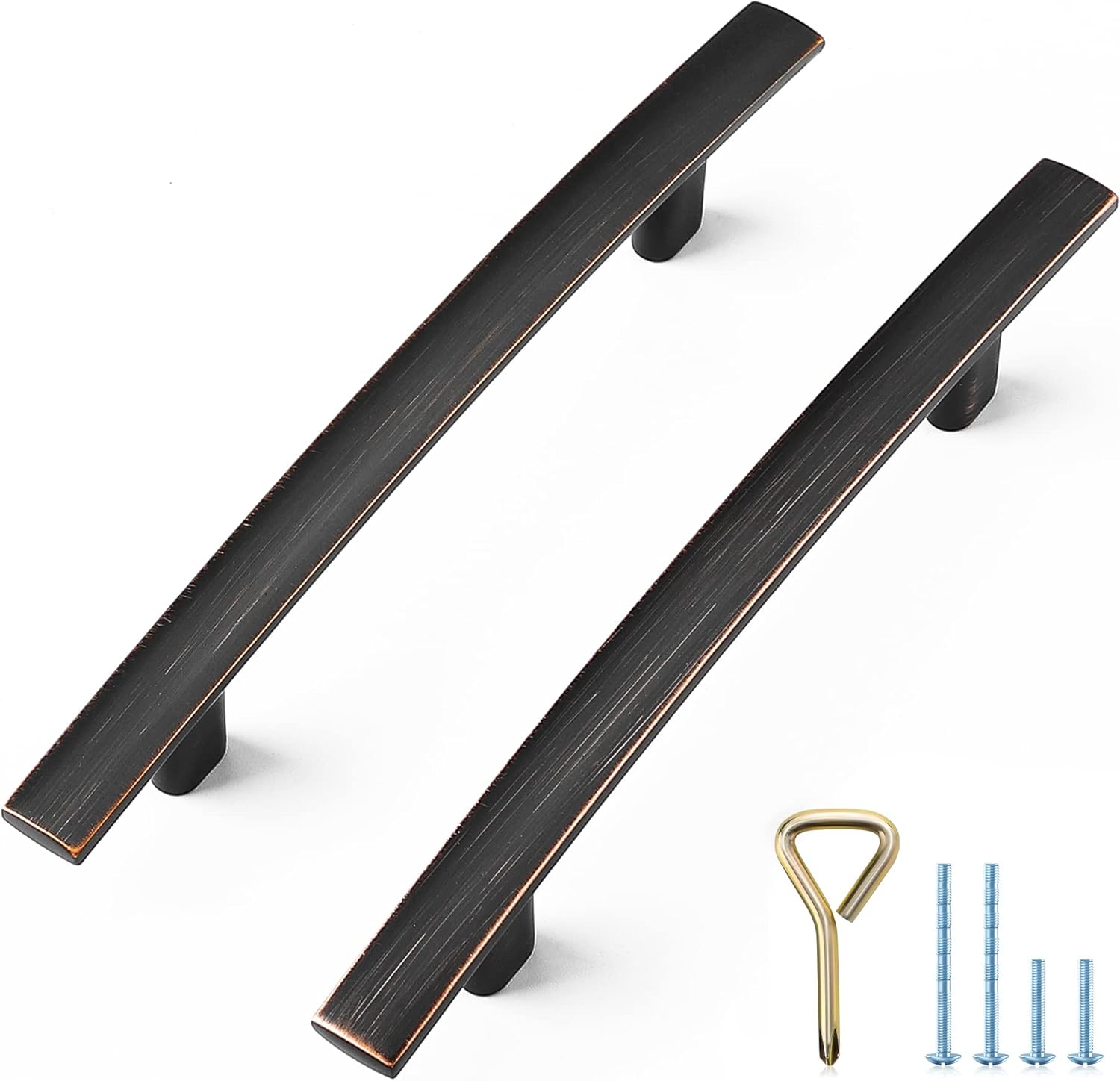 Ravinte 10PCS Pack 3-3/4 inch Hole Center Cabinet Pulls Oil Rubbed ...