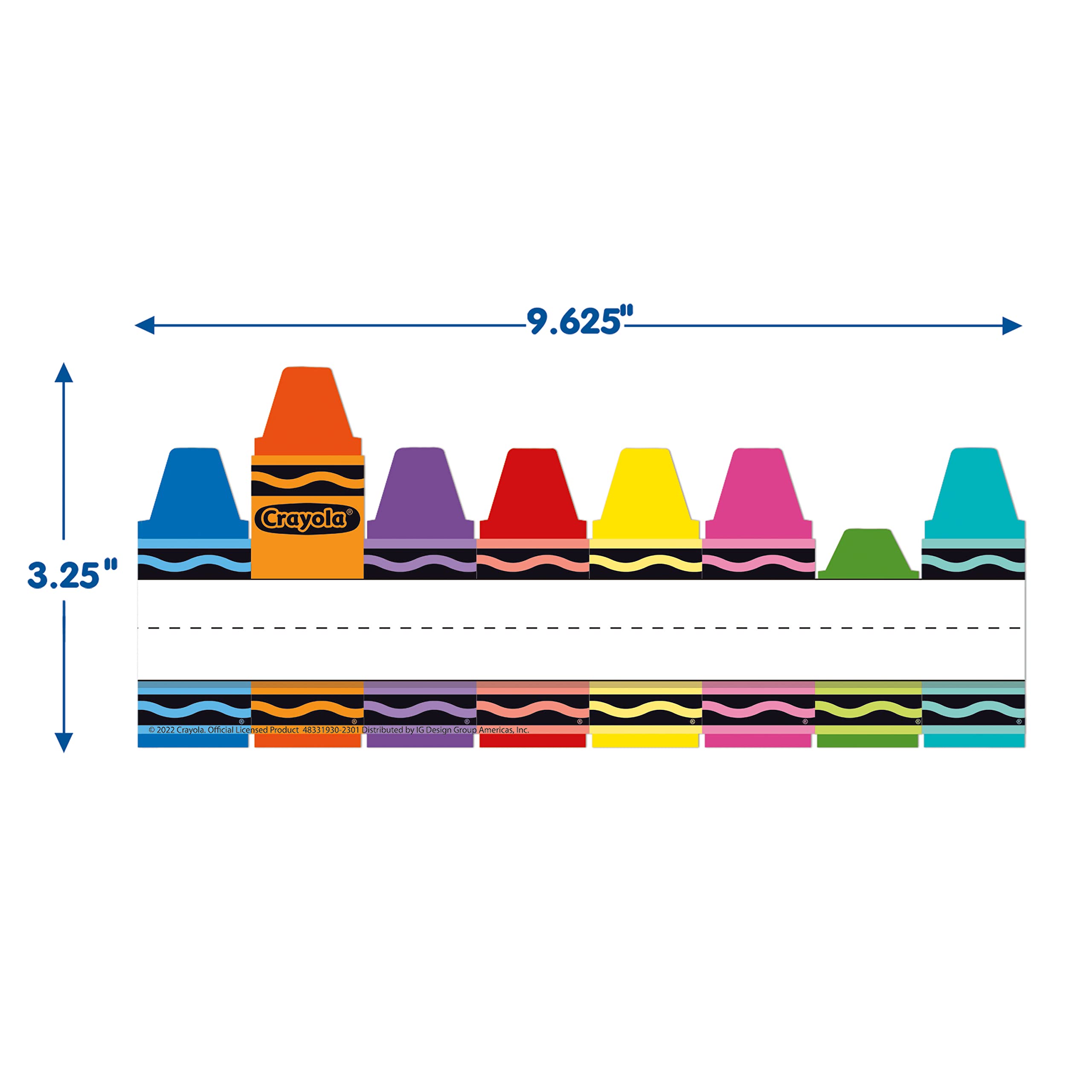 Snapklik.com : Eureka Crayola Crayons Tented Nameplates For Student Desks
