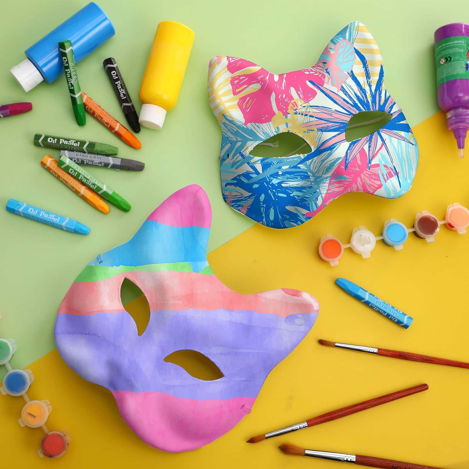 Snapklik.com : Leyndo 24 Pack Paper Mache Masks Half Face White ...