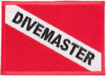 Amazon.com: Divemaster Diver Flag Patch, Scuba Diving Patches ...