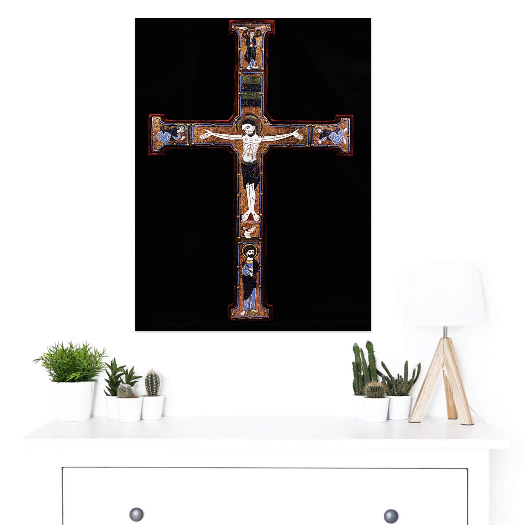 Jesus Cross Church Christian Large Wall Art Print Canvas Premium Poster ...