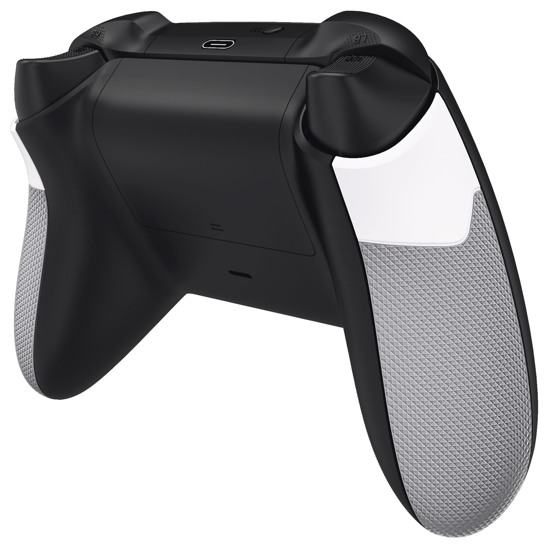 Amazon.com: eXtremeRate White & Gray Performance Rubberized Grips ...