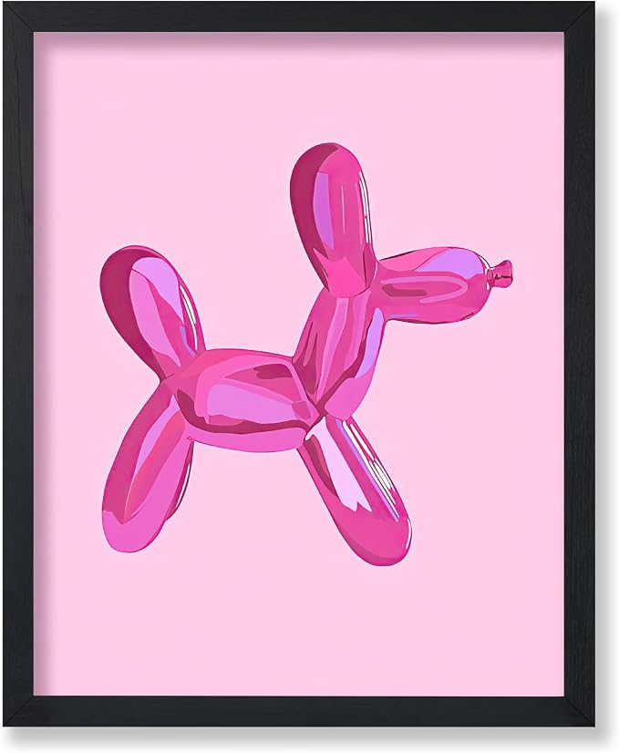 Amazon.com: Poster Master Balloon Dog Print - Pink Balloon Poster ...