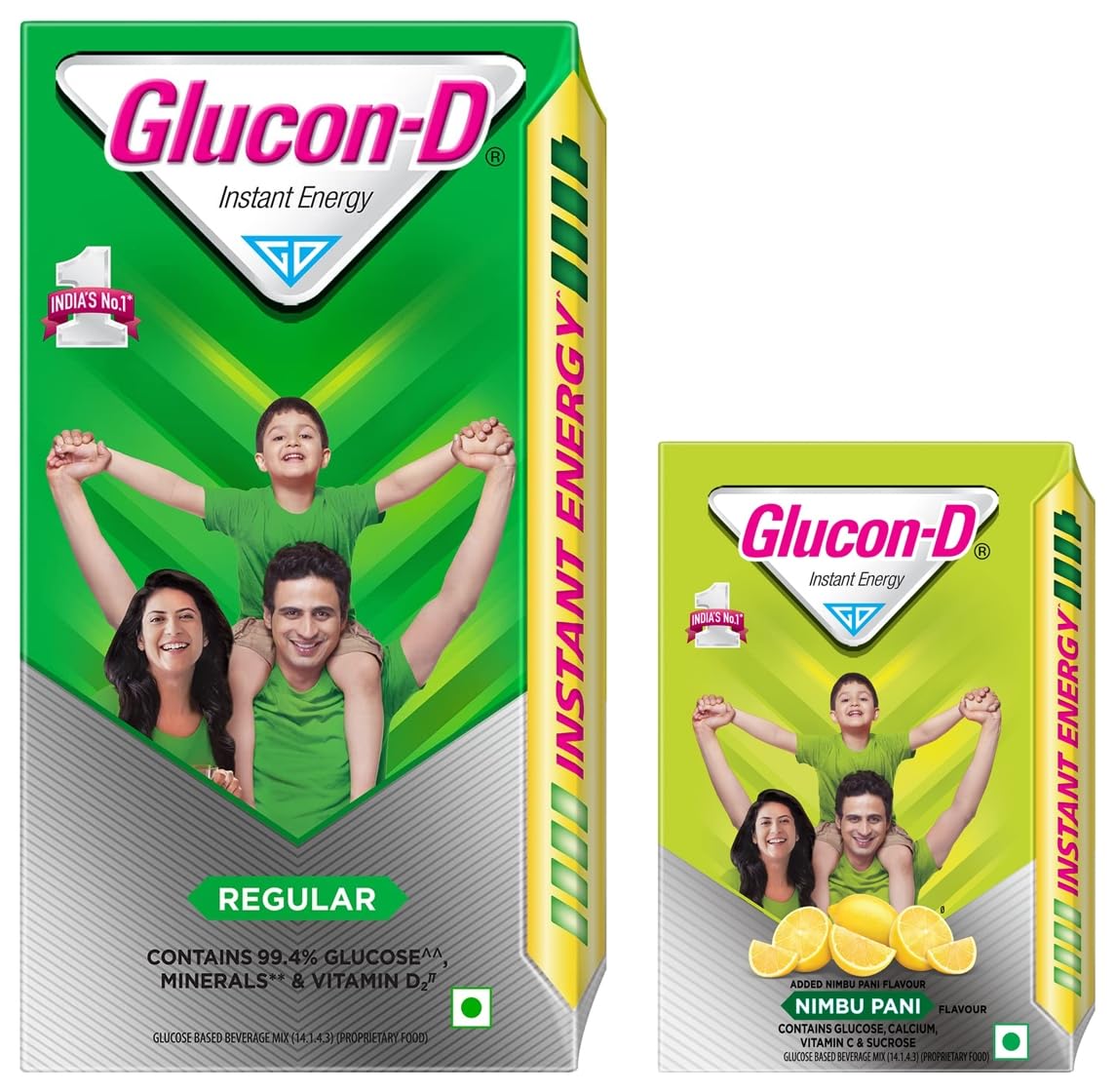 Glucon-D Instant Energy, Regular Pack - 1 kg & Glucon-D Glucose Based ...