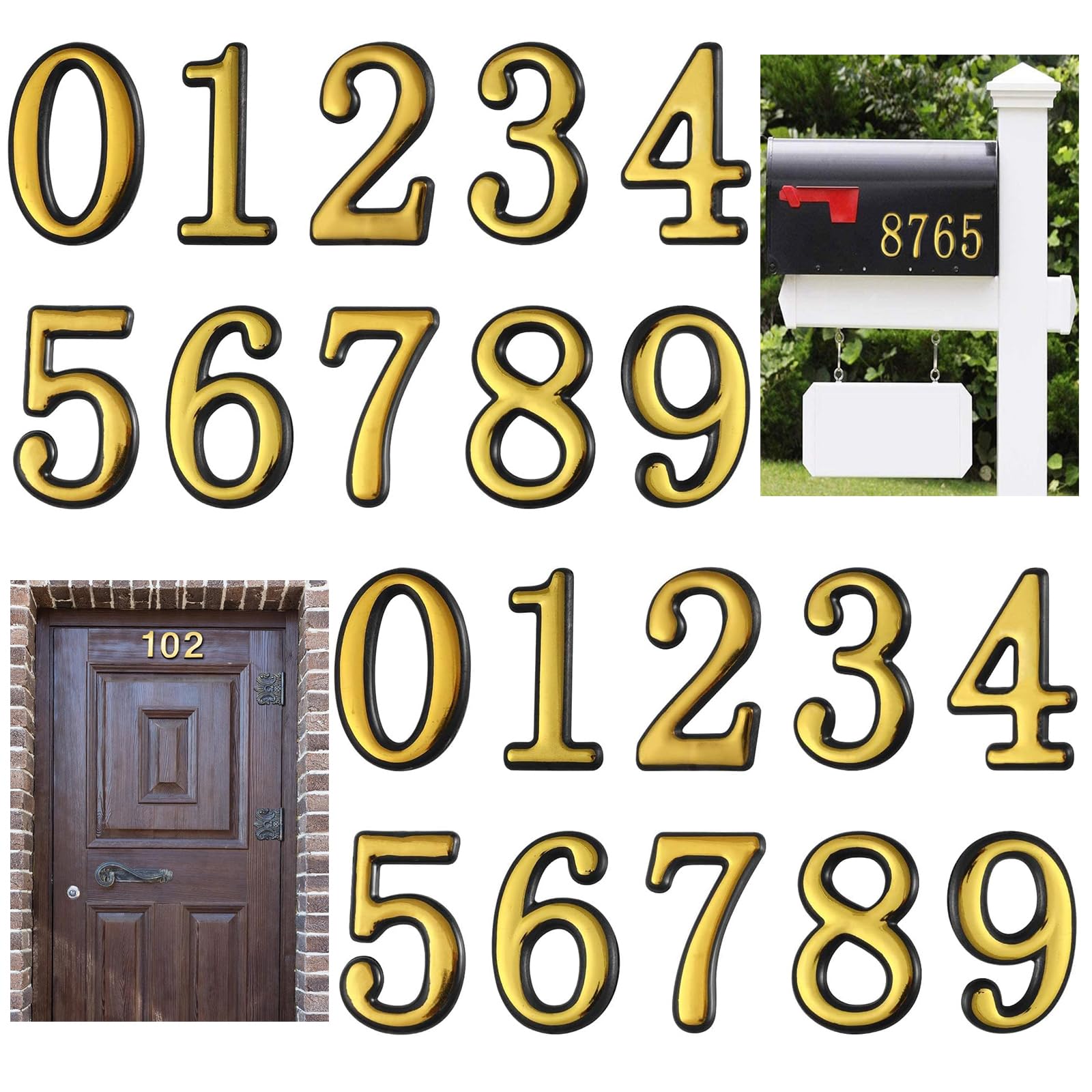 Amazon.com: Mailbox Numbers for Outside, MONNCHA House Numbers for ...