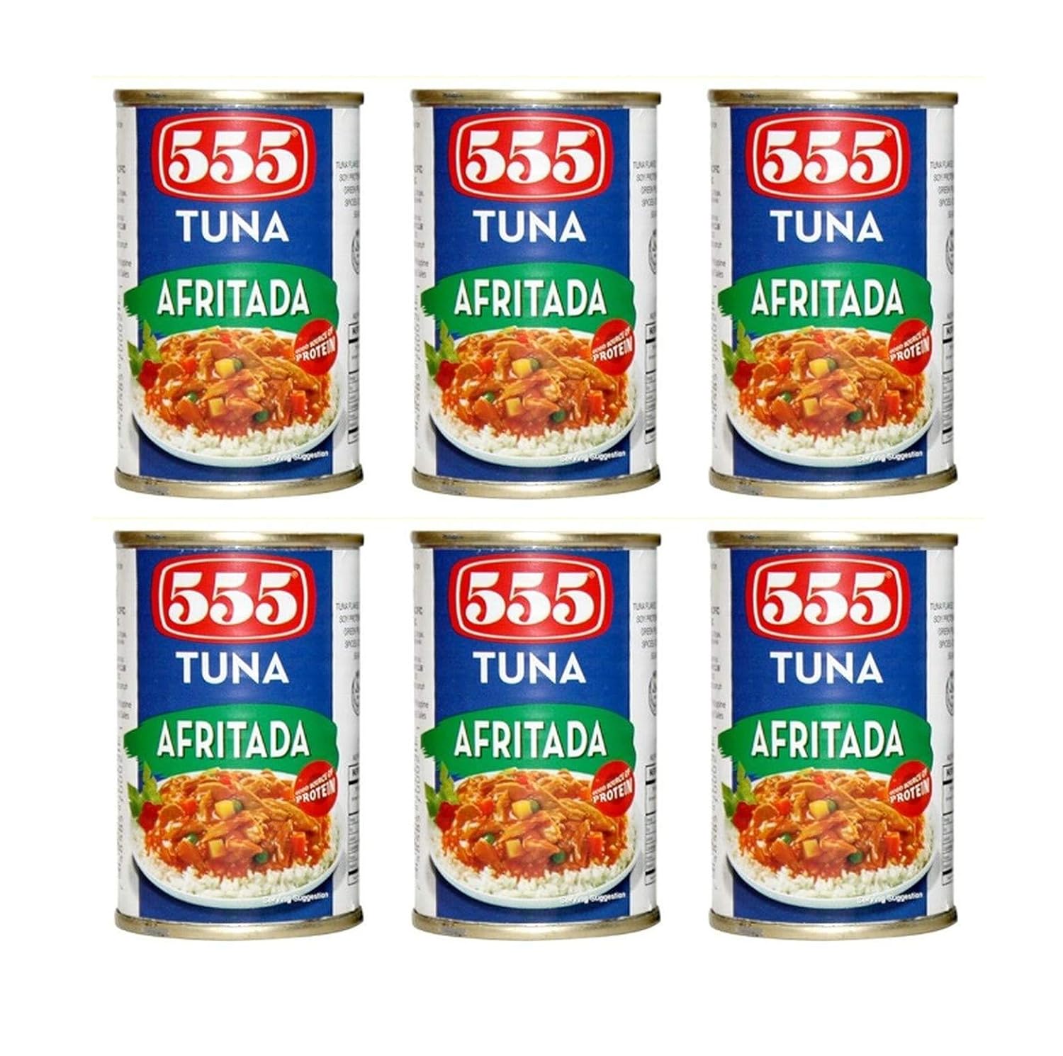 Amazon.com : 555 Canned Tuna Flakes 6 Pack (Afritada) : Grocery ...