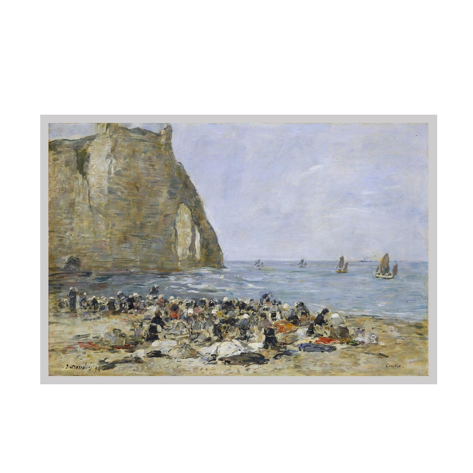 Eugene Boudin Most Famous Paintings Eugene Boudin The Beach At