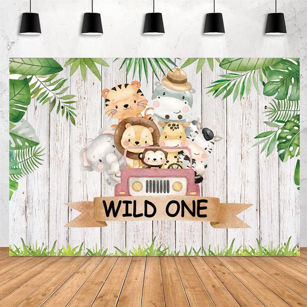 Buy OFILA 8x6ft Wild One Jungle Safari Backdrop for Photography Rustic ...