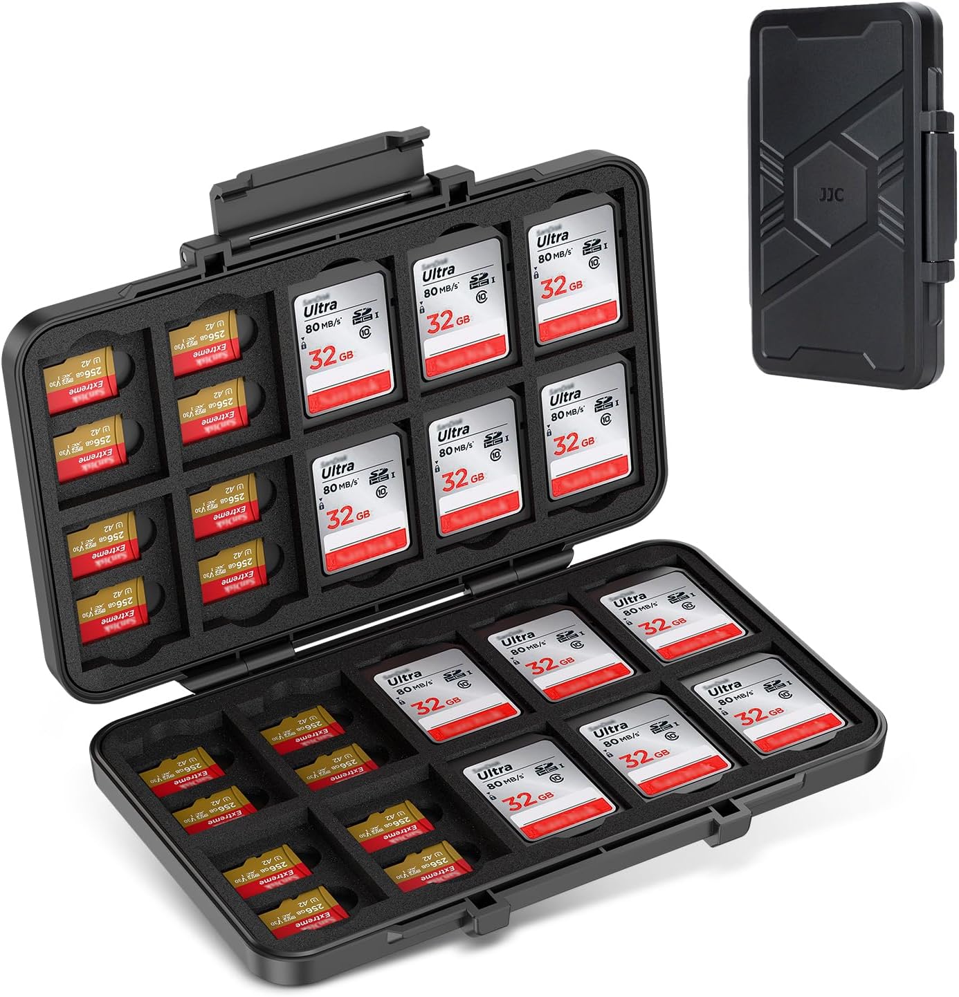 Amazon.com: [Large Capacity] 60 Slots Memory Card Case for 20 SD and 40 ...