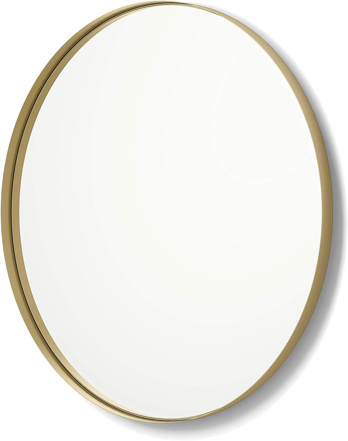 Amazon.com: Aloni Bathroom Mirror,Copper Wall Mirror,Round with Metal ...