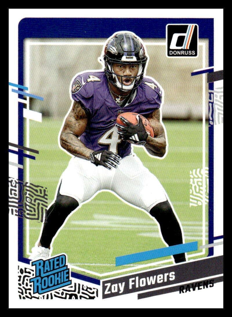Amazon.com: 2023 Donruss Football #307 Zay Flowers RC Baltimore Ravens ...