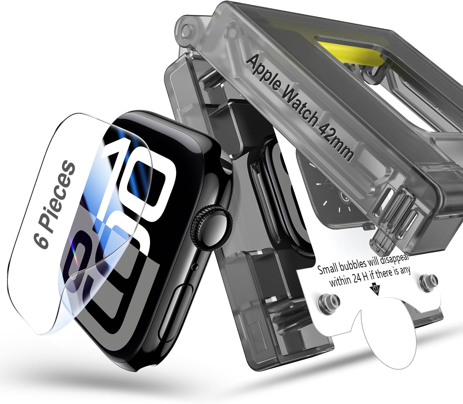 Amazon.com: MAGIC JOHN 2 Pack for Apple Watch Screen Protector 42mm ...