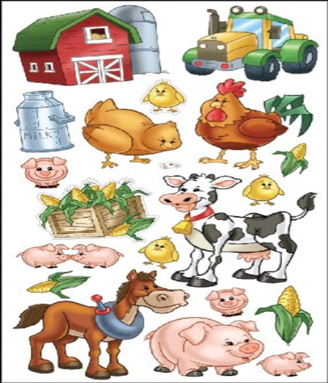 Amazon.com: Sticko Farm Friends Stickers : Arts, Crafts & Sewing