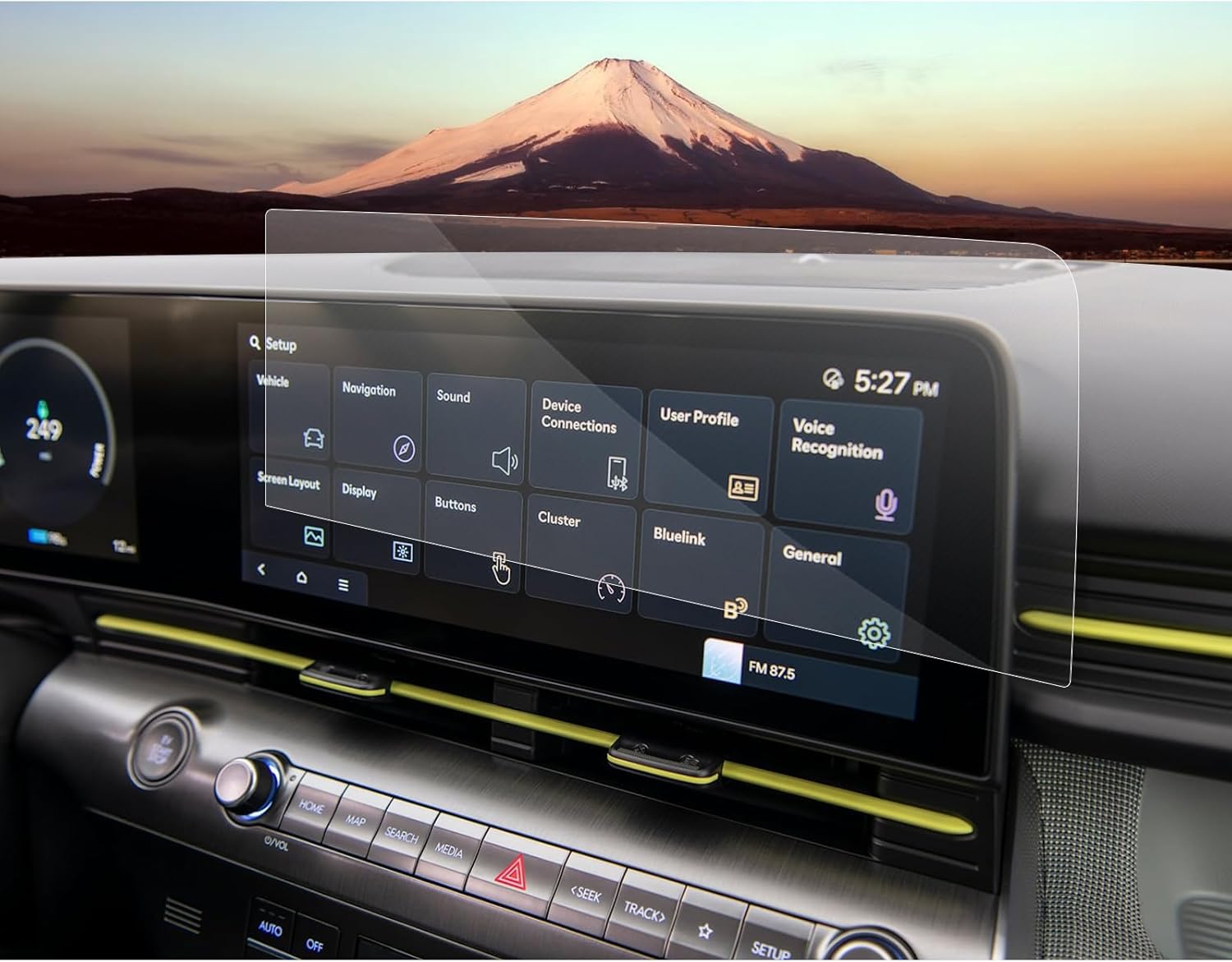 Amazon.com: SXCY for 2024 2025 Hyundai Kona Screen Protector 12.3 Inch ...