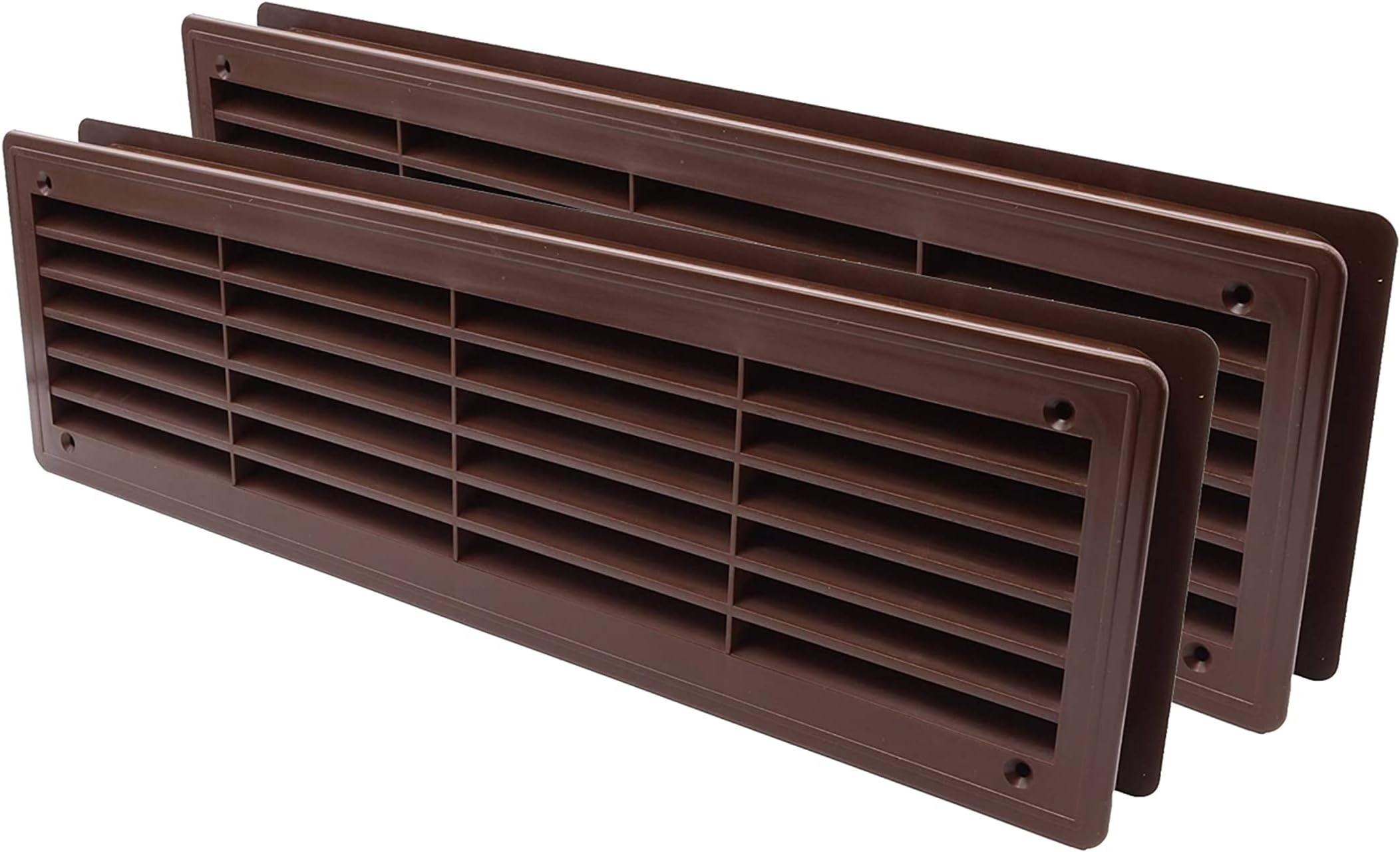 Vent Systems 1.5" Inch White Door Air Register - Two Sided Door Louvers ...