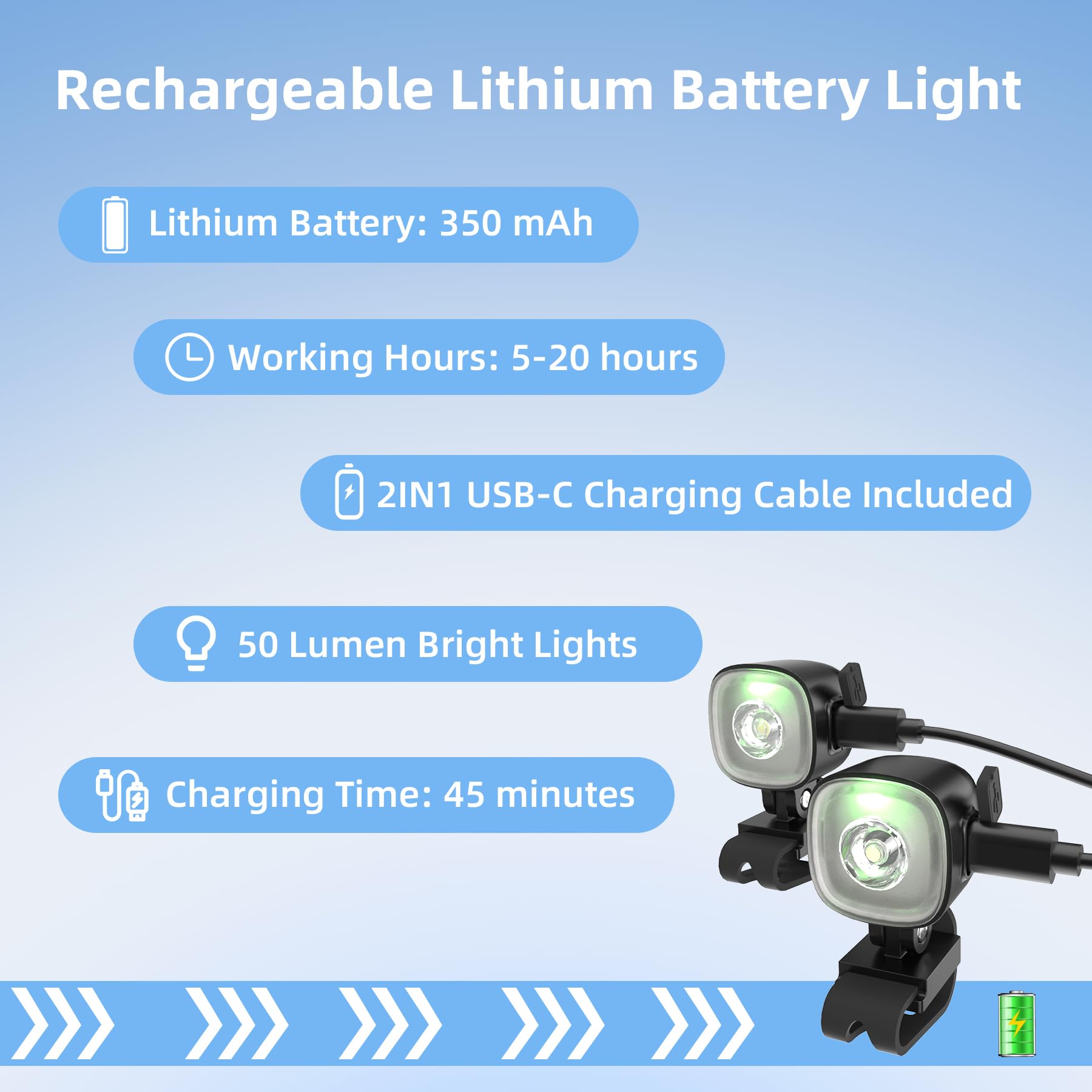 Snapklik.com : COSOOS Original 2 Rechargeable Headlights For Shoe Charms