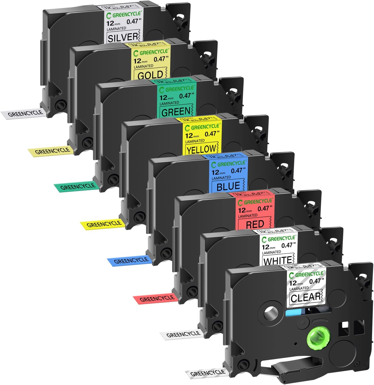 Amazon.com: Brother Laminated Flexible ID Black on Yellow 1/2 Inch Tape ...