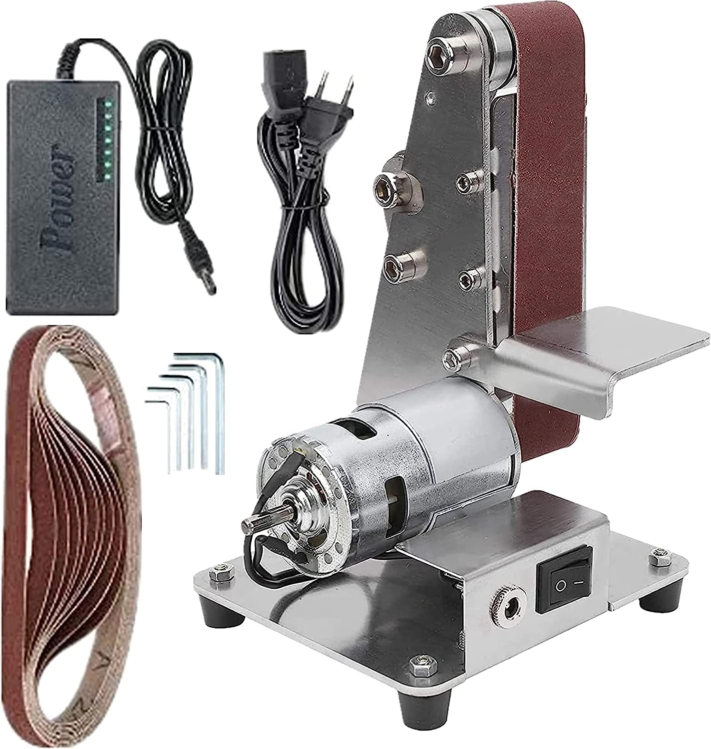 Mini Belt Disc Sander 6inch Sanding Disc Electric Belt Sanders, 100W ...