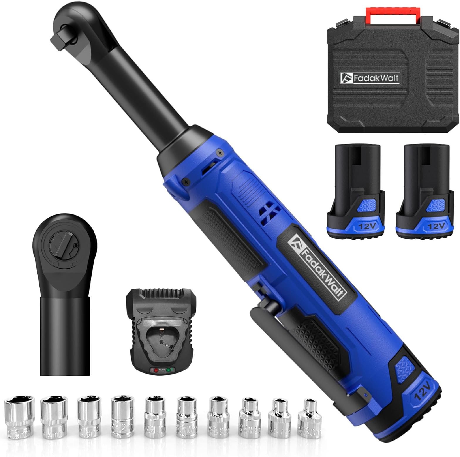 Amazon.com: VTEK 3/8" Extended Cordless Ratchet Wrench 16.8V Electric ...