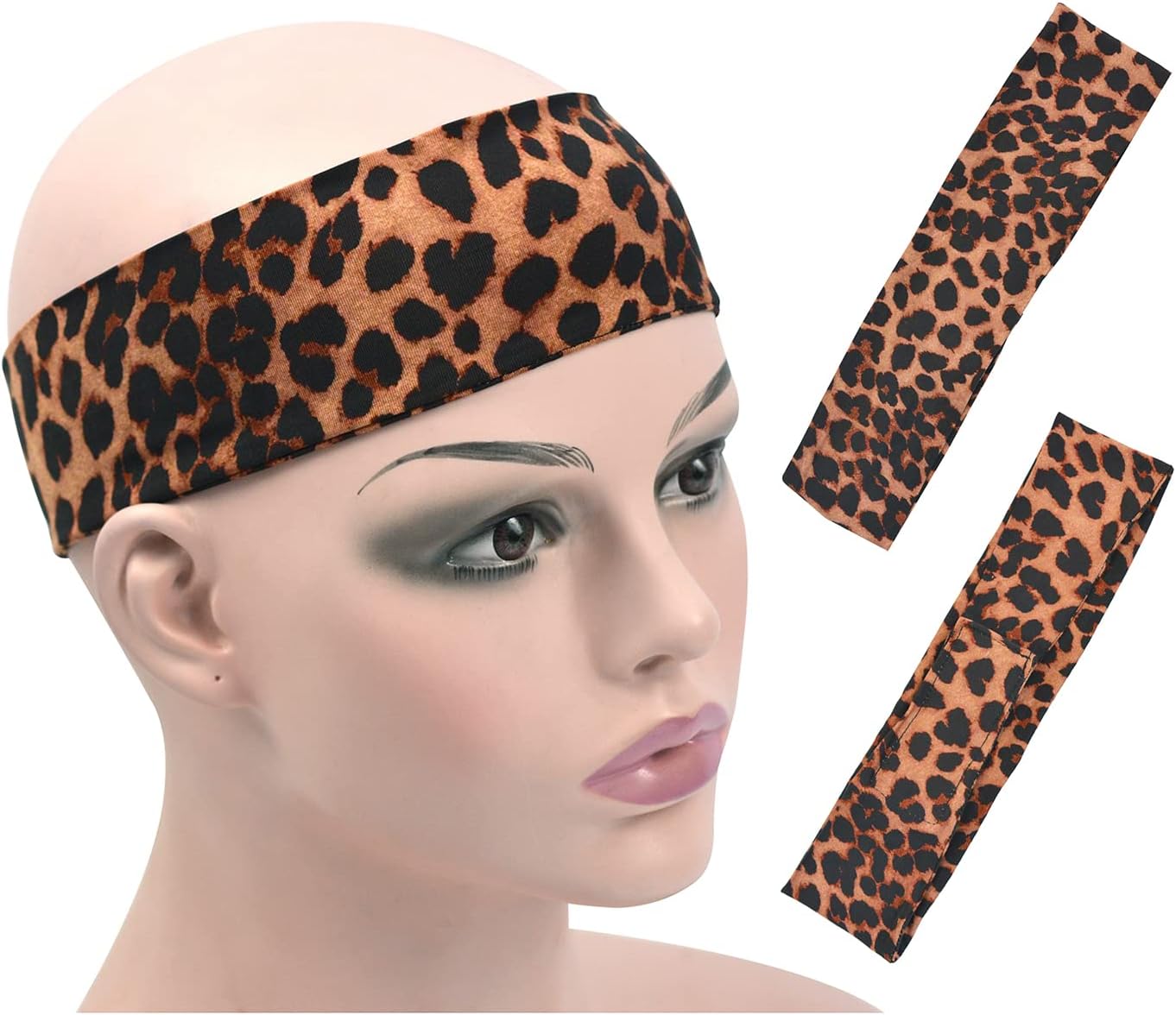 Amazon.com : YTBYT Leopard Print Headbands Ice Silk Lace Melting Bands ...