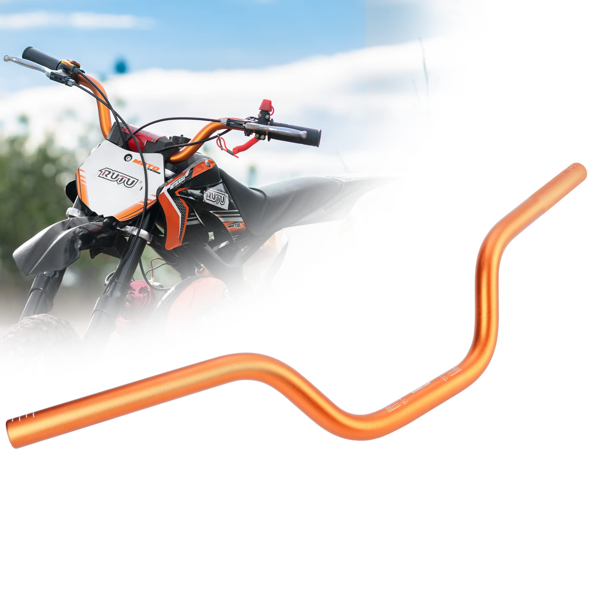 Amazon.com: Handlebars 7/8 inch for 49-70cc Kids Dirt Bike, RUTU Heavy ...