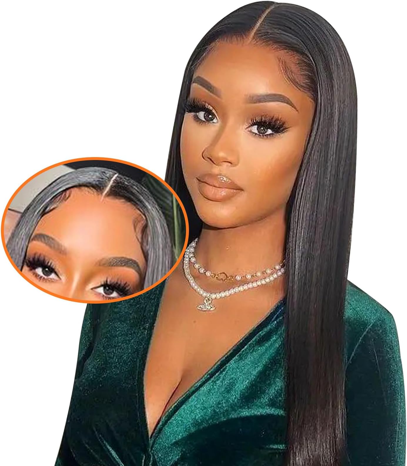 Amazon.com : Wear and Go Glueless Wigs Human Hair Pre Plucked Pre Cut ...