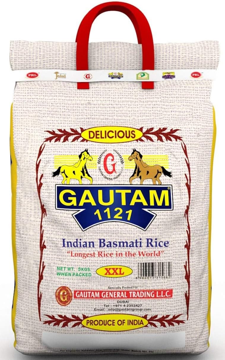 Gautam Basmati Rice XXL (5KG): Buy Online at Best Price in UAE - Amazon.ae